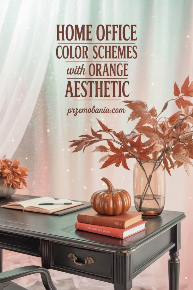 49 Color Schemes for Home Office with Orange Aesthetic