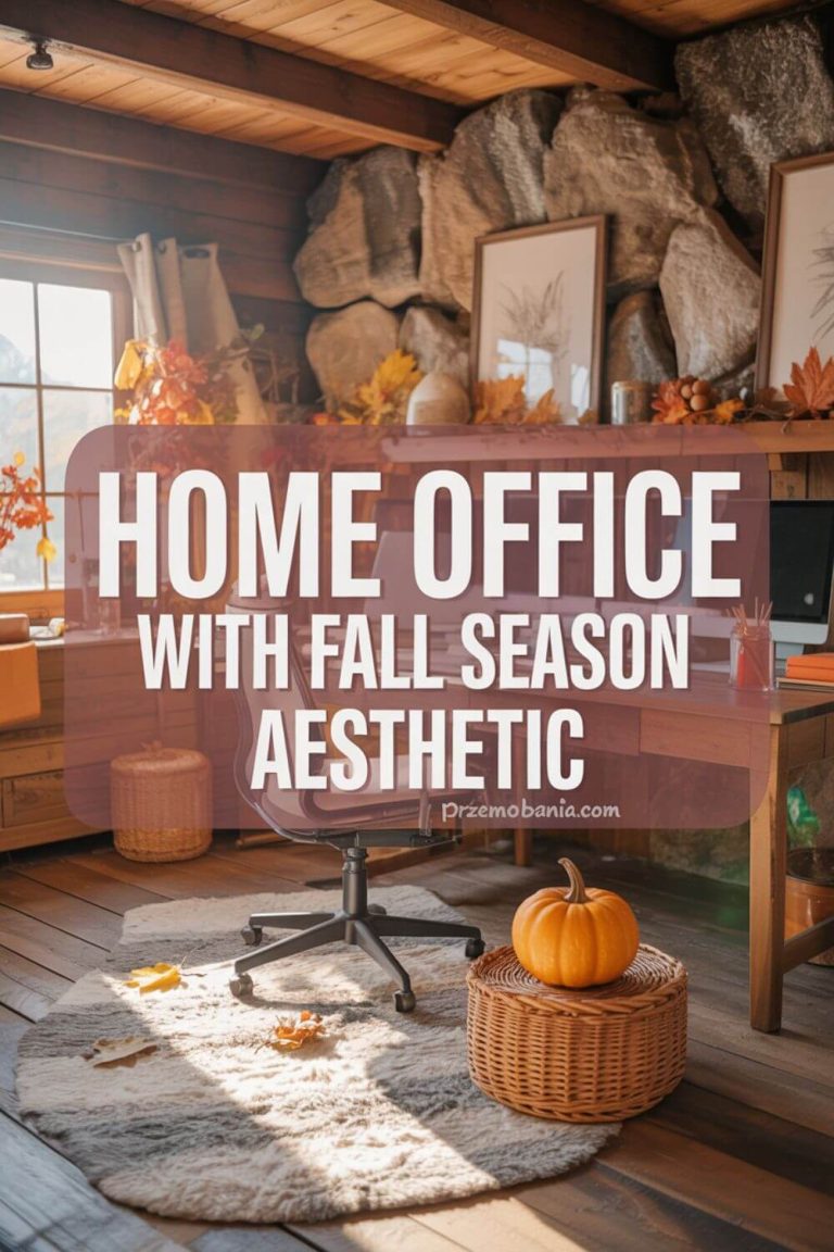 How to Create a Home Office with Fall Season Aesthetic?