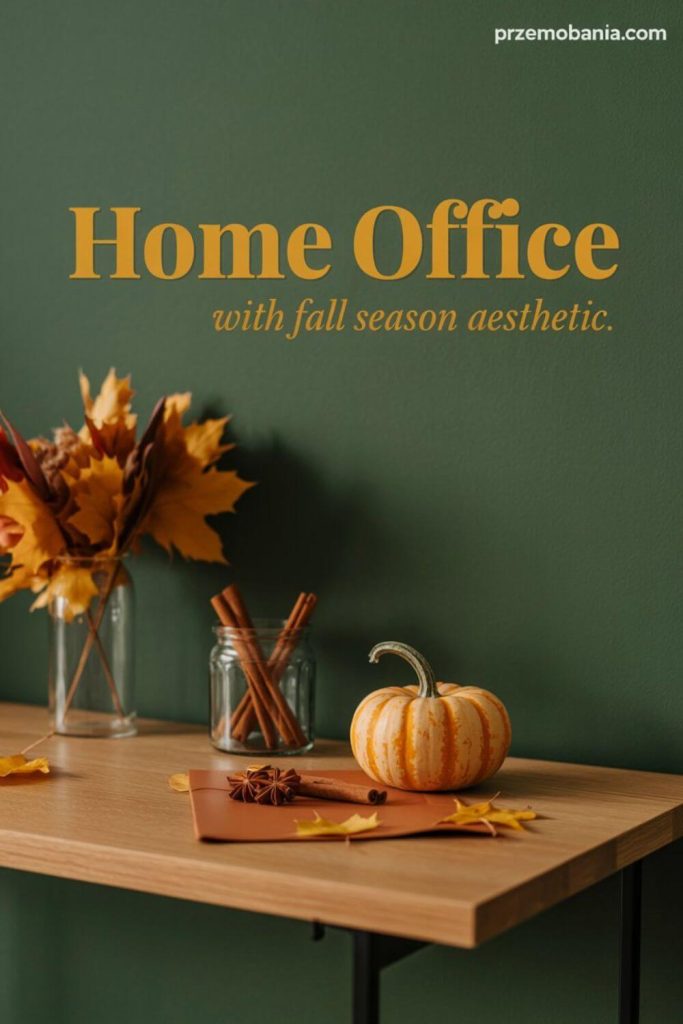 How to Create a Home Office with Fall Season Aesthetic?