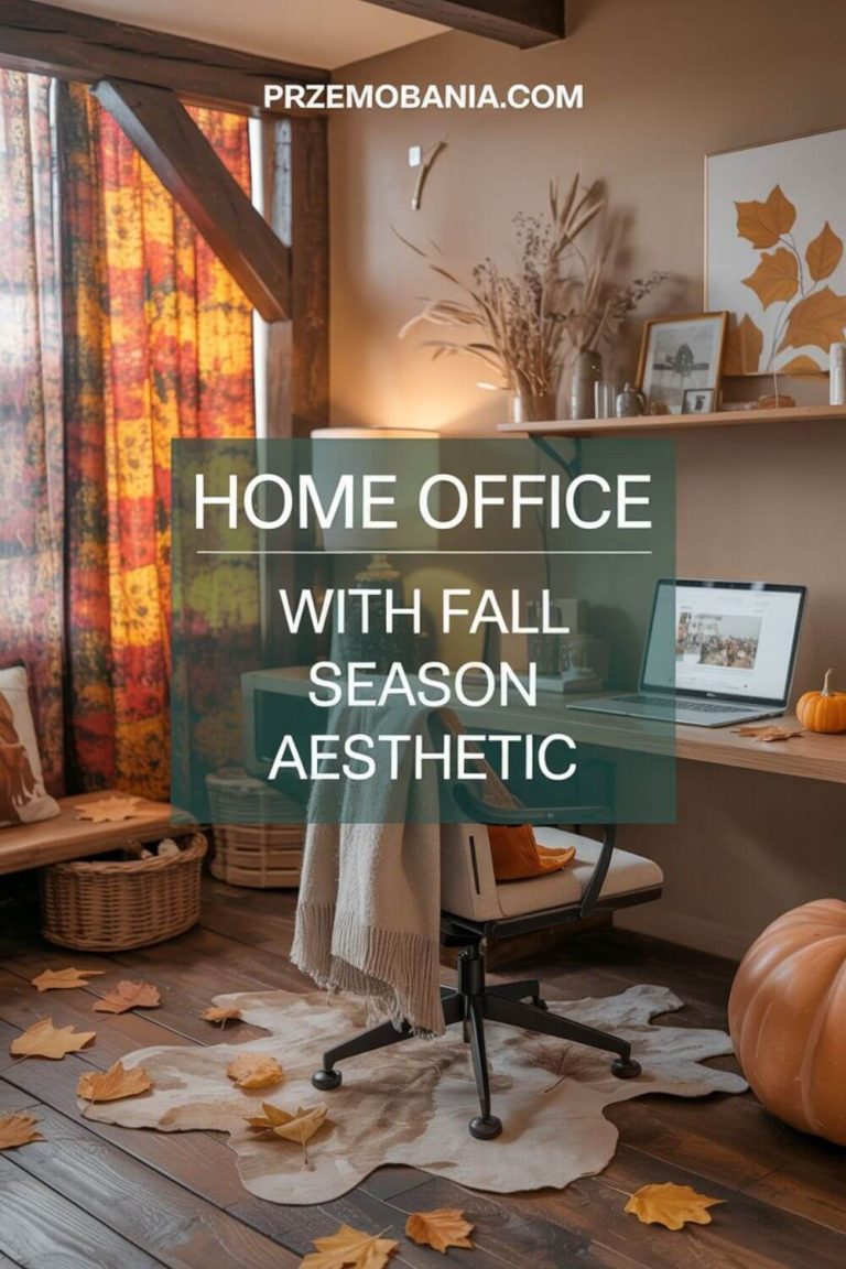 How to Create a Home Office with Fall Season Aesthetic?