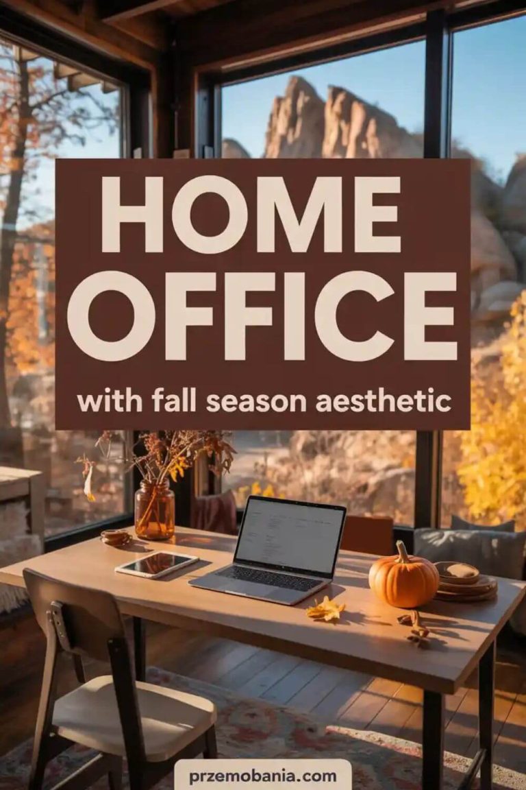 How to Create a Home Office with Fall Season Aesthetic?