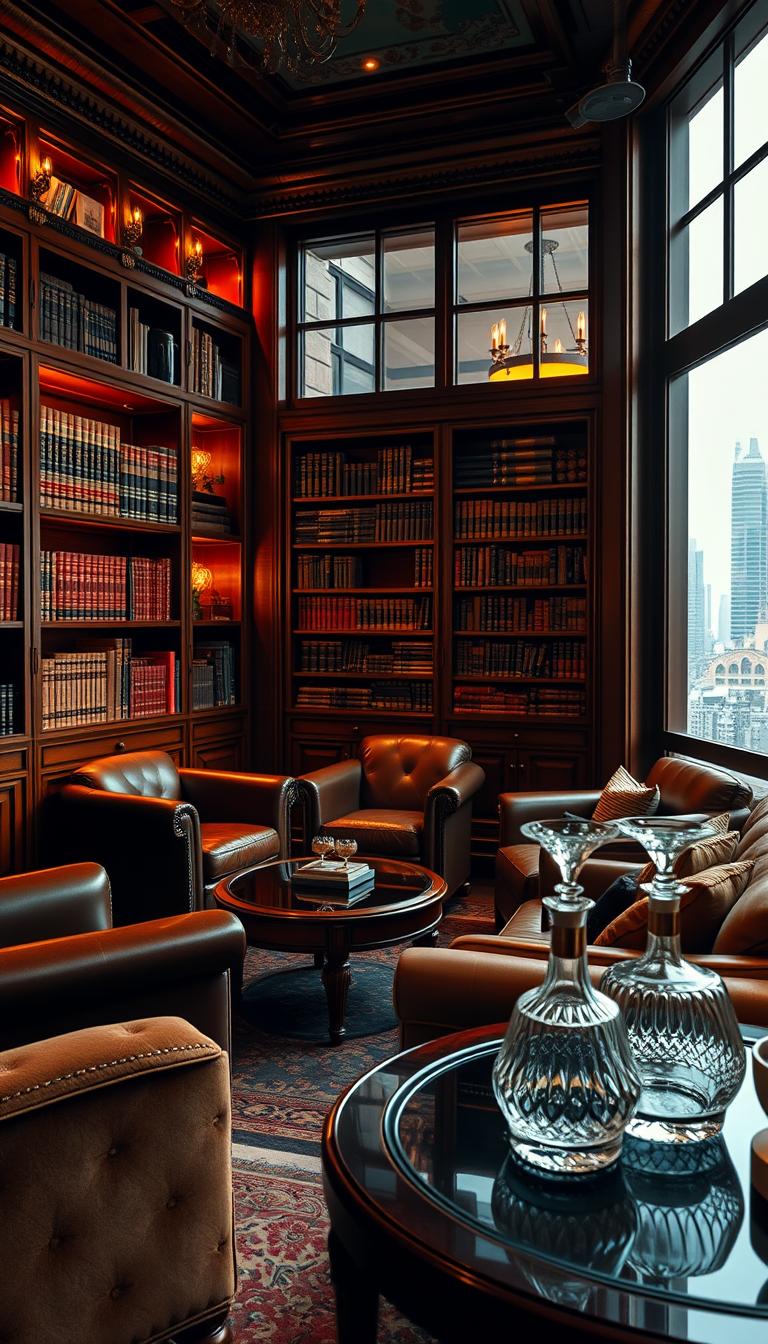 Luxury Cigar Lounge Office